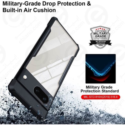 کریستال شیلد شفاف گوگل Pixel 6a برند XUNDD سری Beetle - ابیانو