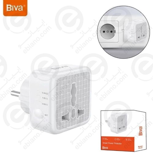 مبدل برق تایمر دار برند بیوا مدل PS-03 - فروشگاه ابیانو | EBIANO.COM